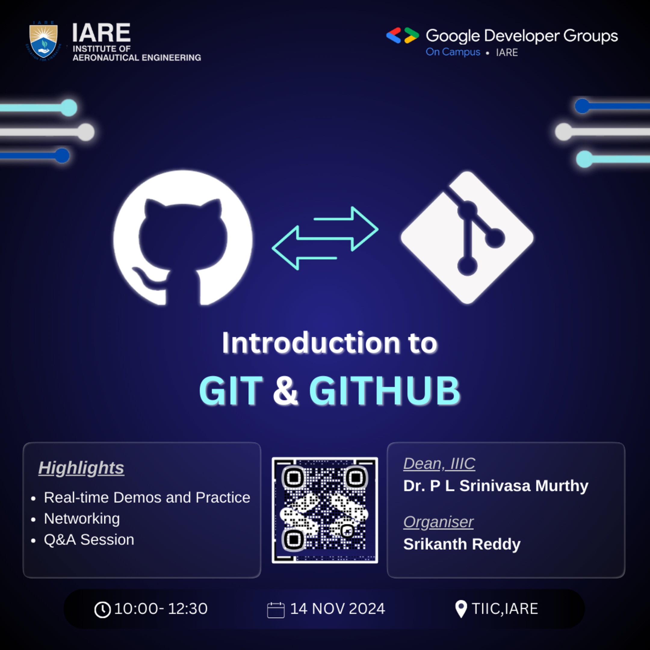 See Introduction to Git And Github at Google Developer Groups GDG on Campus Institute of ...
